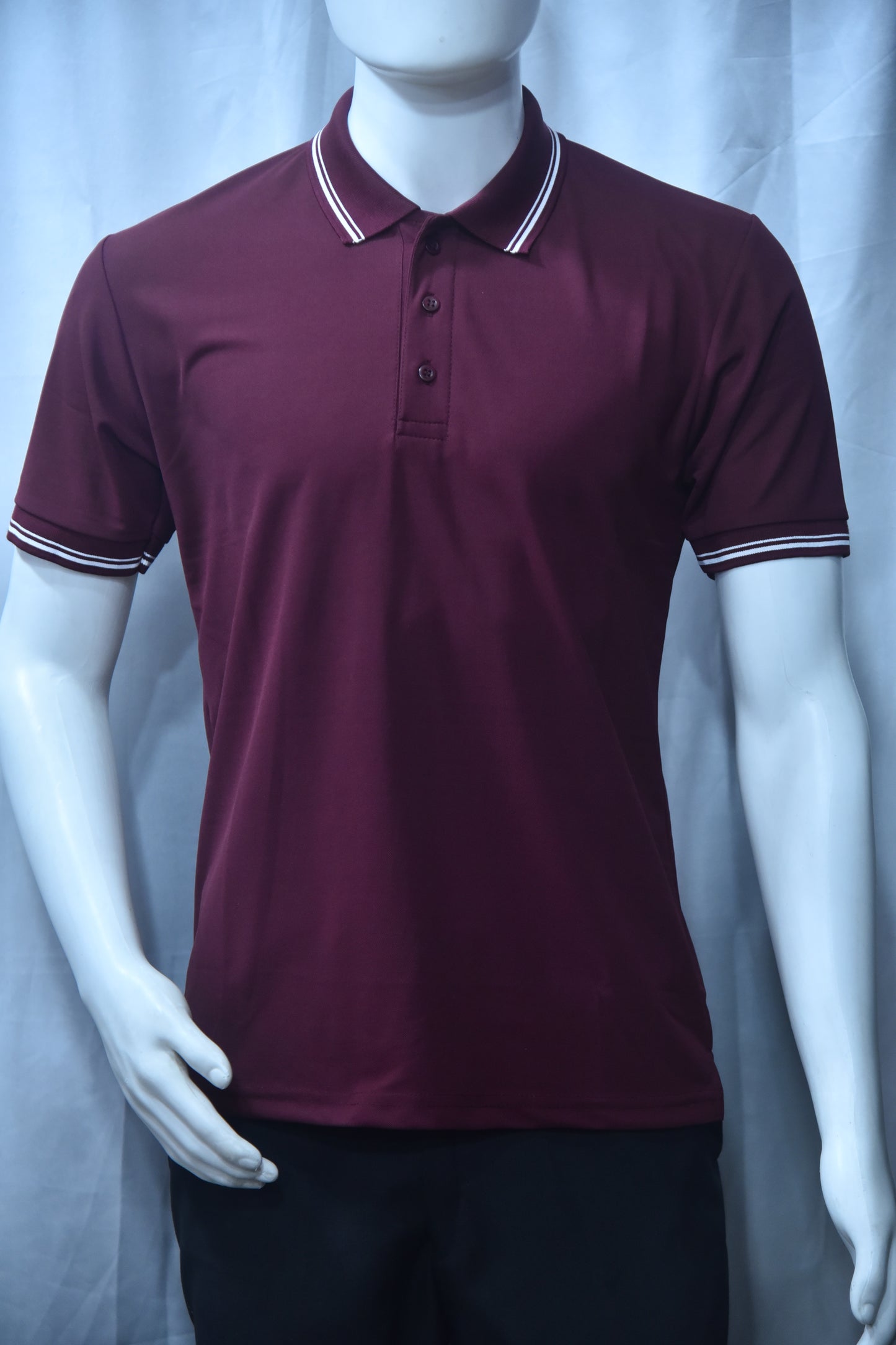 SAP Matty T-Shirt - Maroon with Double White Tipping - Rs. 199 – lordsindia